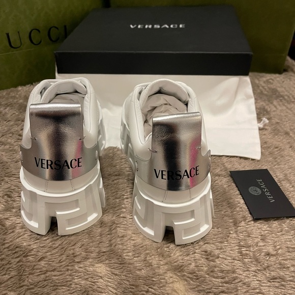 Versace | Shoes | Versace Greca Labyrinth Men Sneakers Eu 47 Us 4 ...